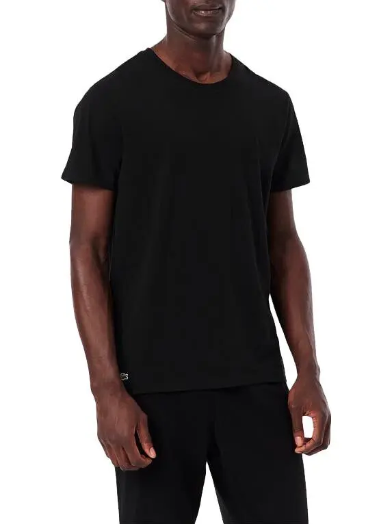 Lacoste 3-pack Cotton Crewneck T-shirts - Black
