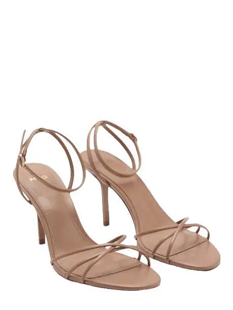 Mango Ankle Strap Sandal - Beige