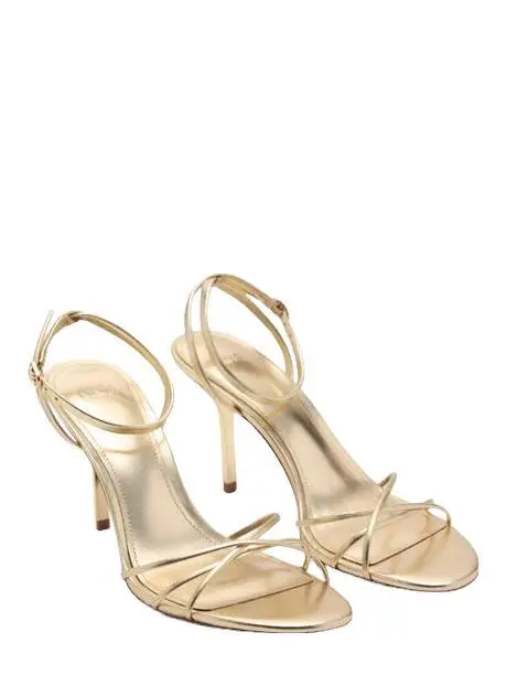 Mango Ankle Strap Sandal - Gold