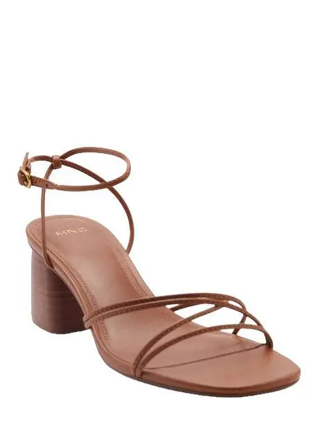 Mango Ankle Strap Sandal - Leather