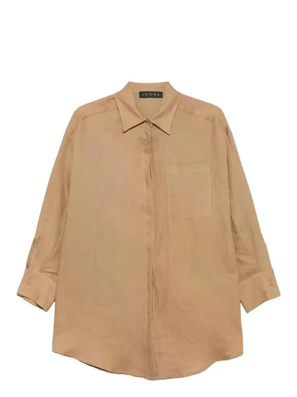 KAOS Linen Shirt - Brown