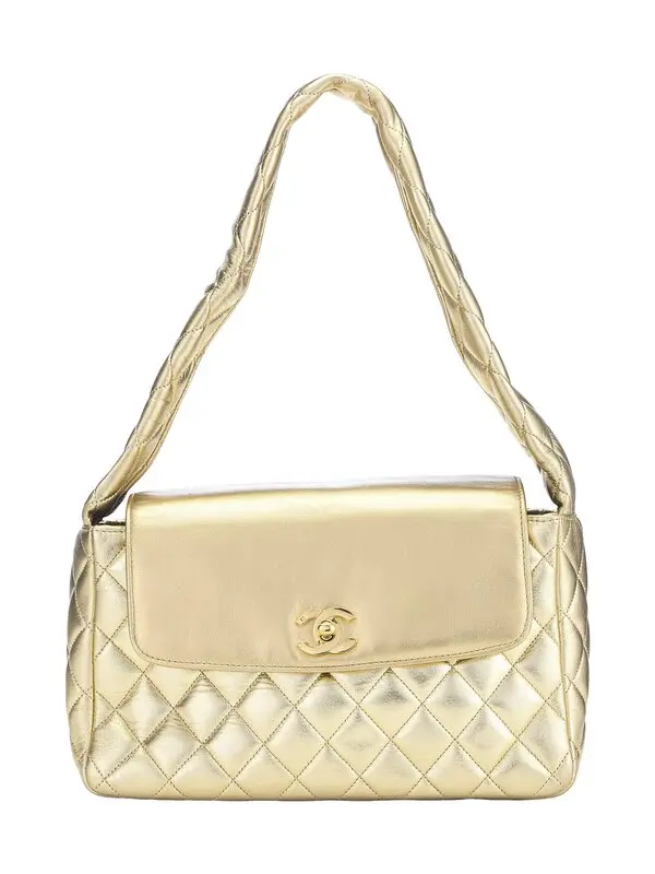 Chanel Metallic Shoulder Bag - Gold