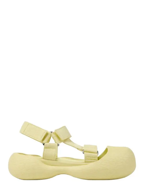Camper Flat Sandal - Yellow