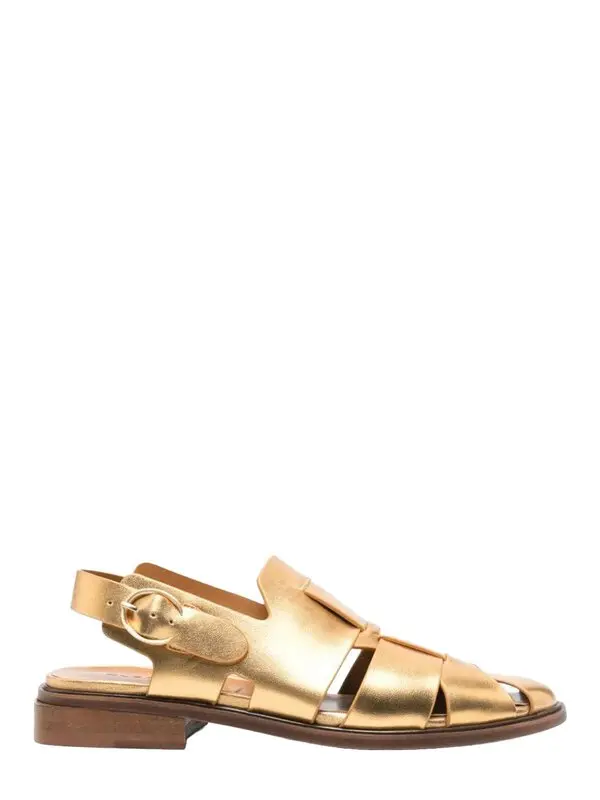 Clergerie Flat Sandal - Gold