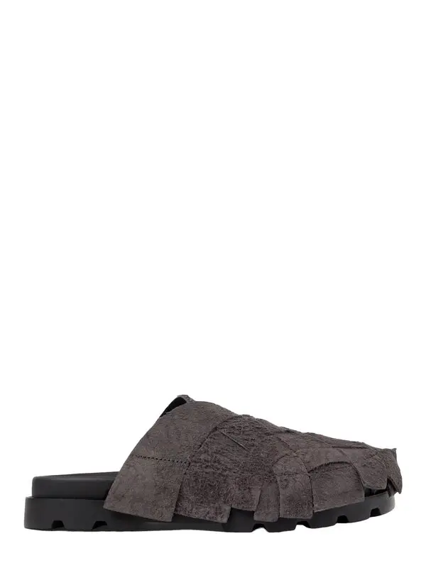 Camper Woven Slip-on Mules - Grey