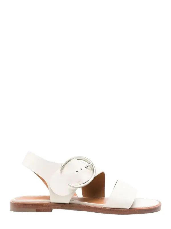 Clergerie Flat Sandal - White