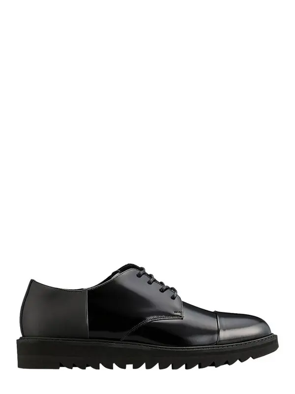 Onitsuka Tiger Derby Polished Leather Shoes - Black