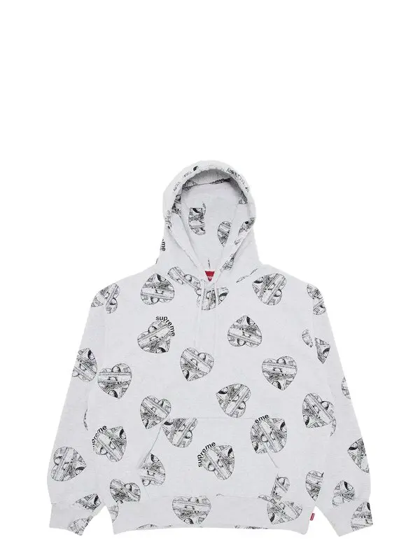 Supreme Love Cash Hooded Sweatshirt - Grey