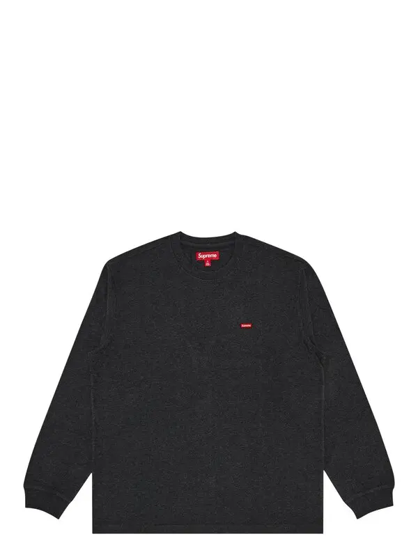 Supreme Small Box Long-sleeve Tee 'charcoal - Grey