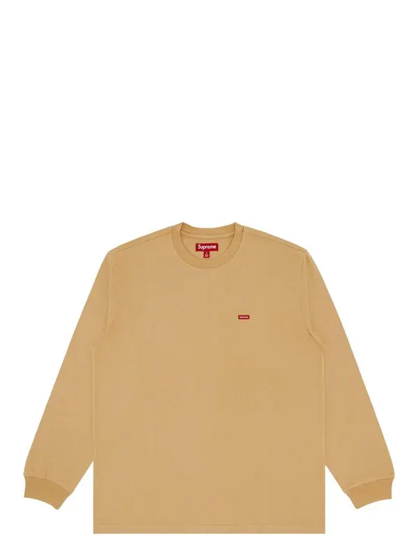Supreme Small Box Long-sleeve Tee 'dark - Tan