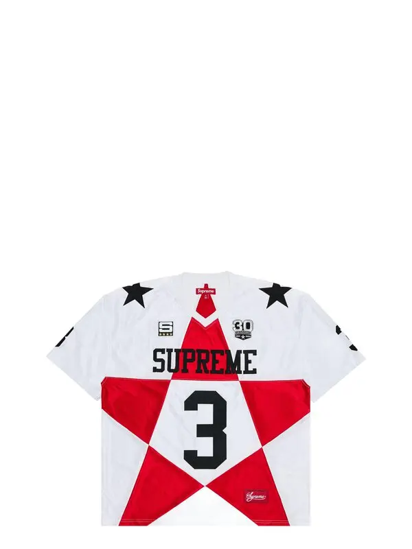 Supreme Star Football Jersey - White