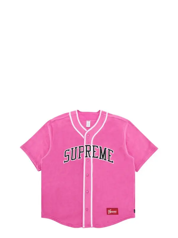 Supreme Polartec Baseball Jersey - Pink