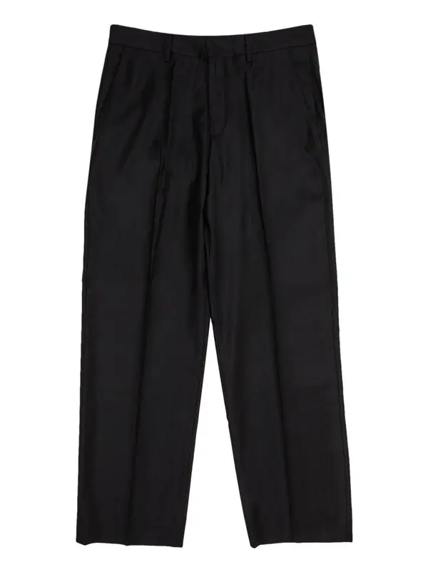 Supreme Striped Wool Trouser - Black