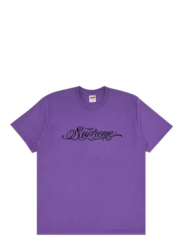 Supreme Script Tee - Purple