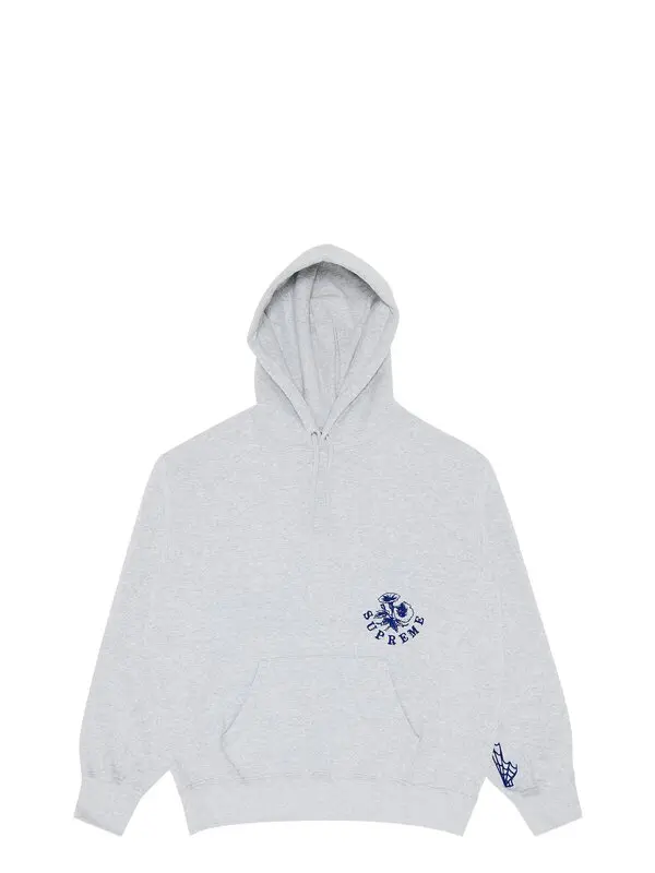 Supreme Wild Embroidered Hooded Sweatshirt - Grey