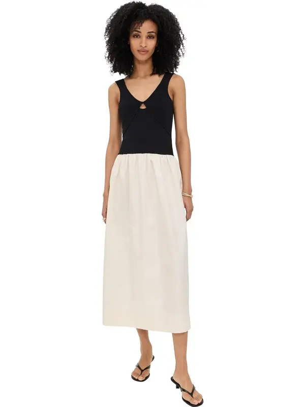 Rails Raquel Midi Dress - Black Ivory