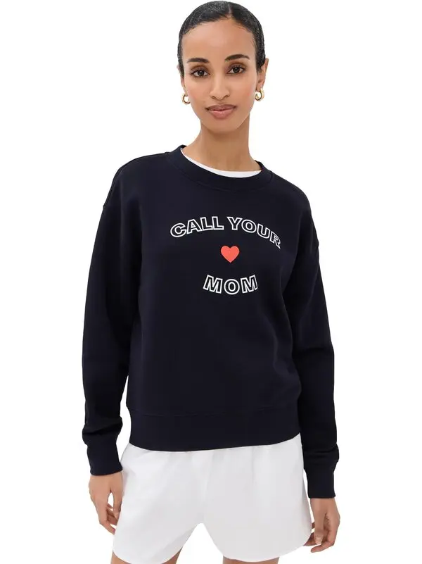 LE BOP Call Your Mom Fleece Sweatshirt - Navy