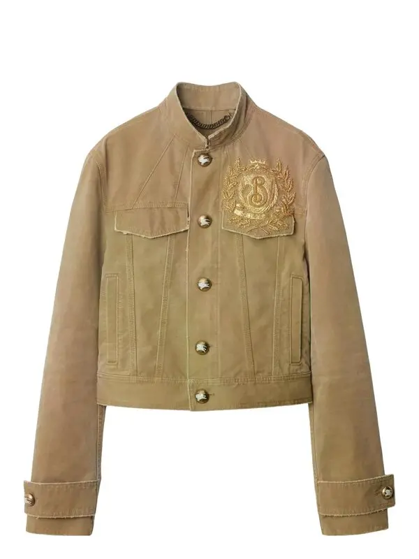 Burberry B Crest Jacket - Neutrals