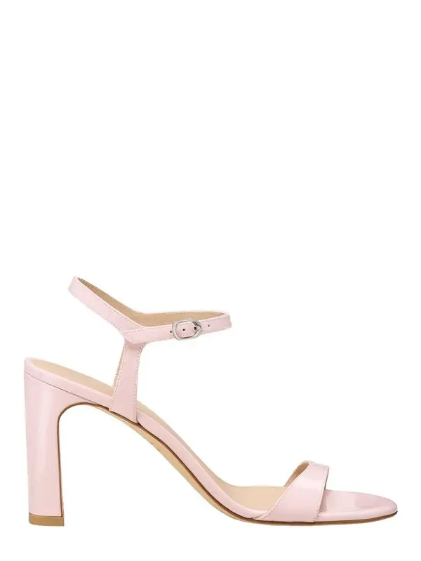 STUART WEITZMAN Babette Patent Leather Sandals - Pink