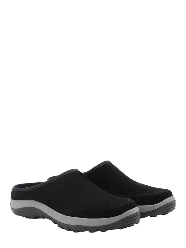 Mango Leather Clog - Black