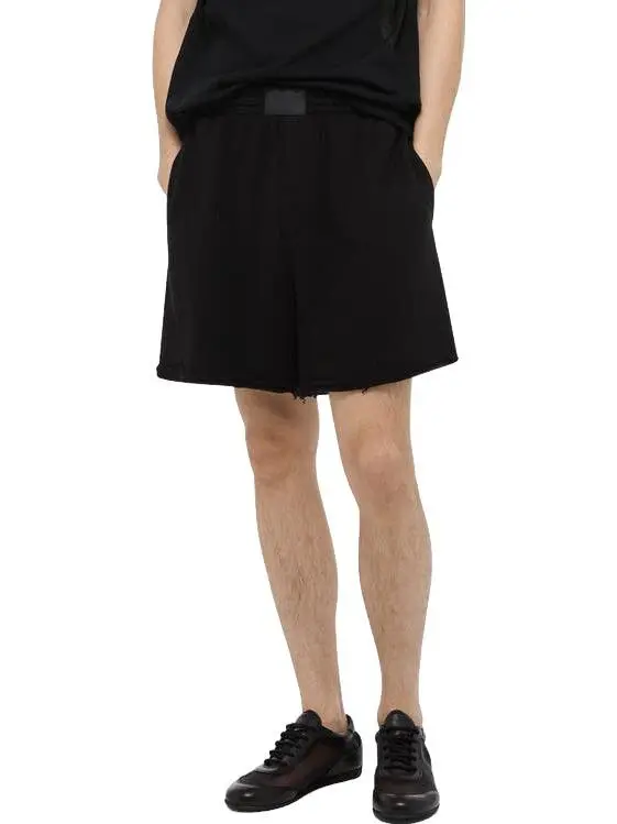 Helmut Lang Minimal Terry Shorts - Black - 001