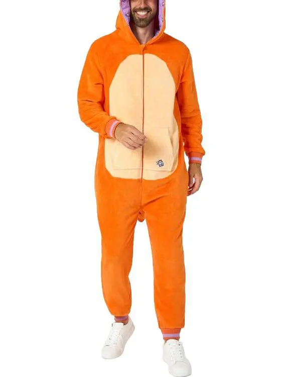 Opposuits Cat Fleece Jumpsuit - Orange