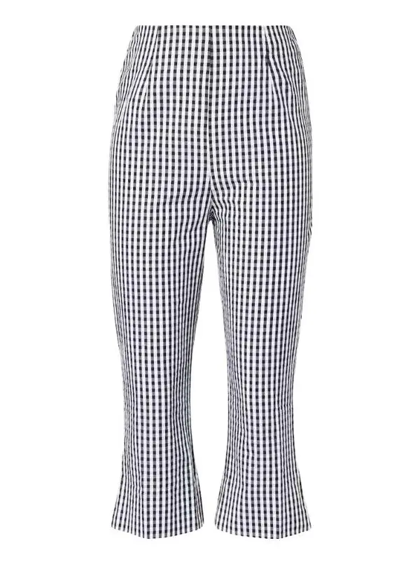 Faithfull The Brand Gingham Capri Pants - Black