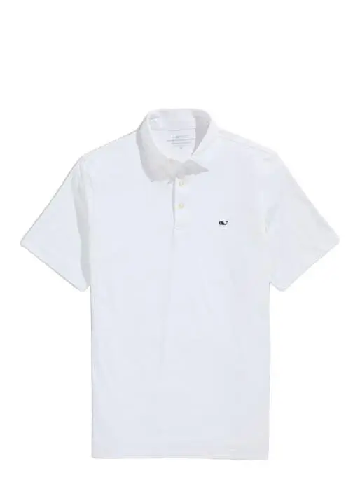 Vineyard Vines Sankaty Performance Polo - White Cap