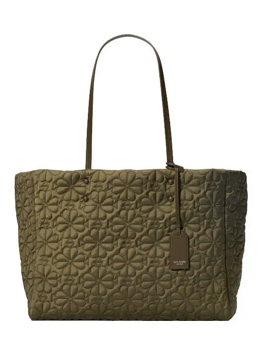 Kate Spade New York Large Tilly Quilted Tote - Oolong Green