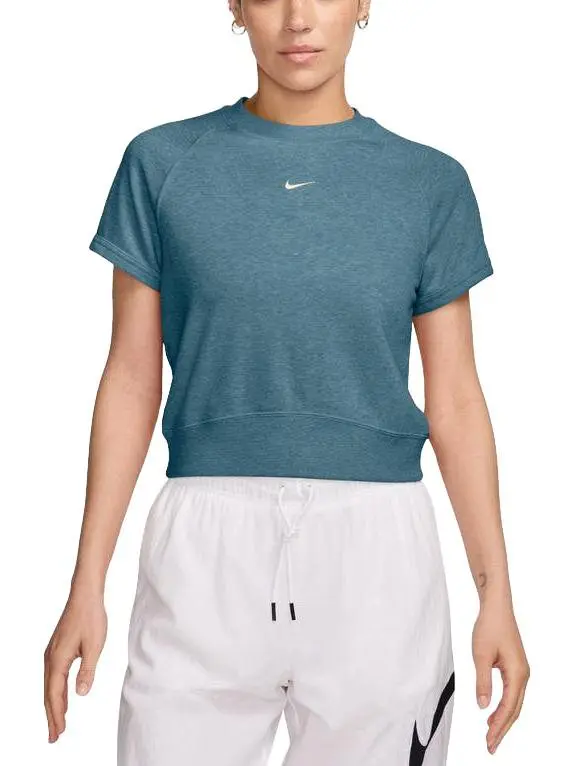 Nike Sportswear Chill Crop Top - Smokey Blue/heather/sail