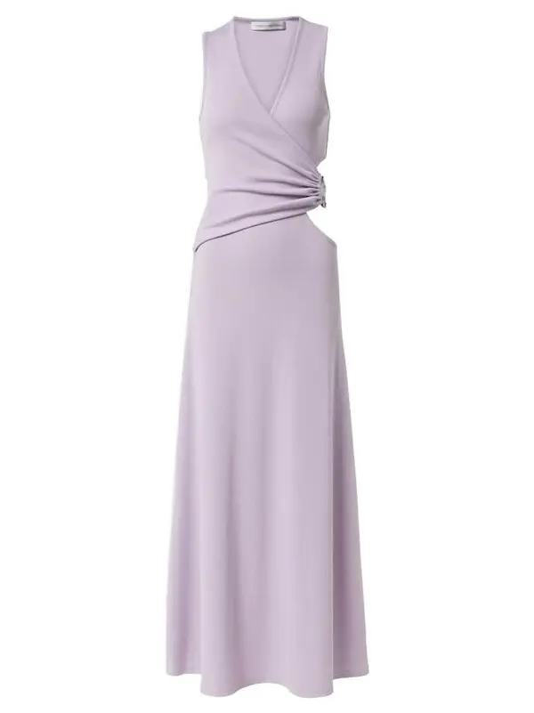 Christopher Esber Cutout Embellished Maxi Dress - Purple