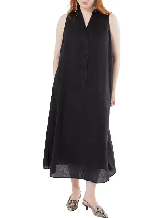 Marina Rinaldi Tema A-line Dress - Black