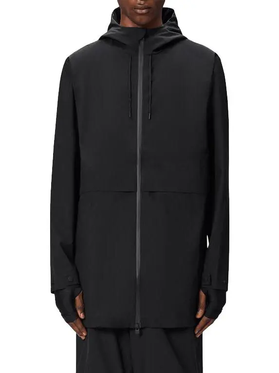 Rains Suva Hardshell Long Rain Jacket - Black