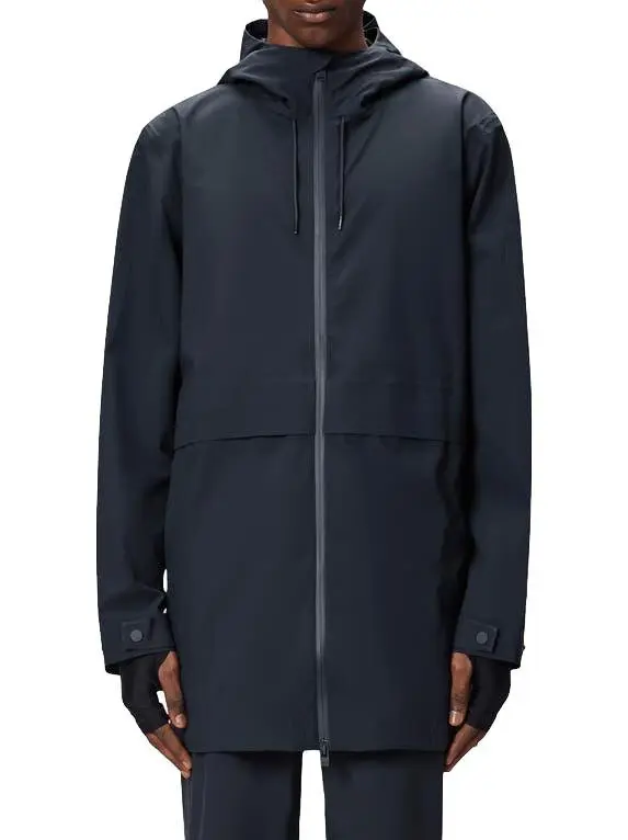 Rains Suva Hardshell Long Rain Jacket - Navy