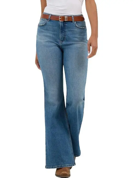 Wrangler High Waist Flare Jeans - Sierra