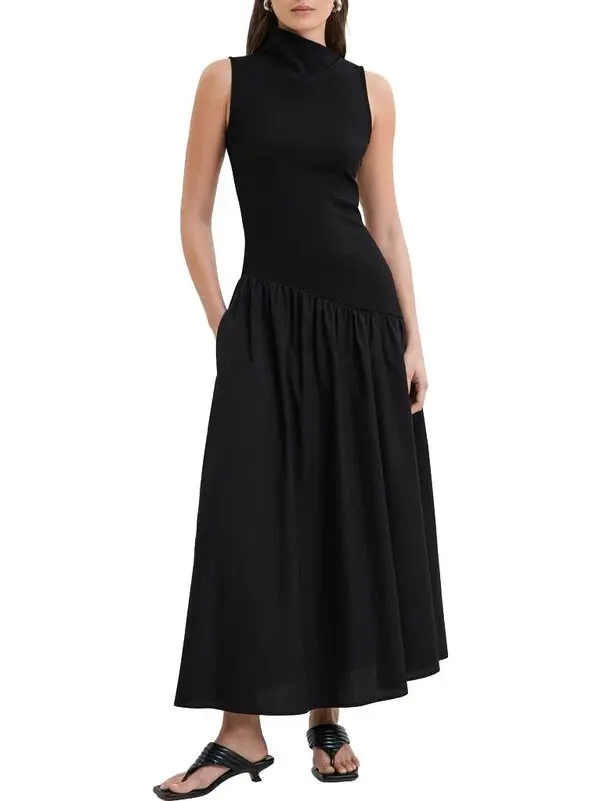 MARCELLA Hutton Sleeveless Maxi Dress - Black