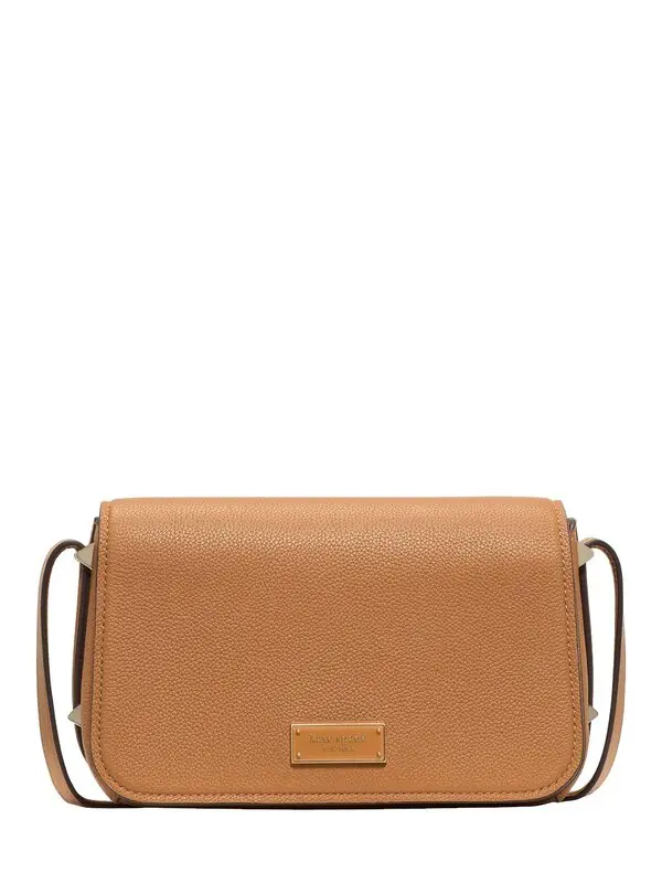 Kate Spade New York Small Liv Pebble Leather Crossbody Bag - Biscotti
