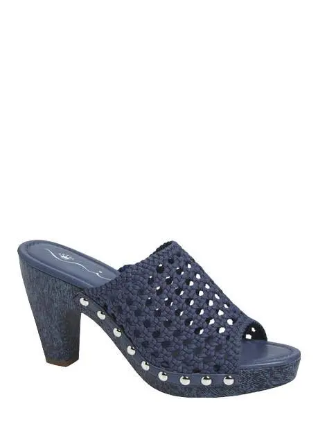 Nina Ursula Woven Slide Sandal - Indigo