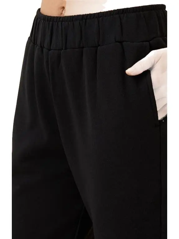 PACT Organic Cotton Brushed Fleece Sweatpant - Black
