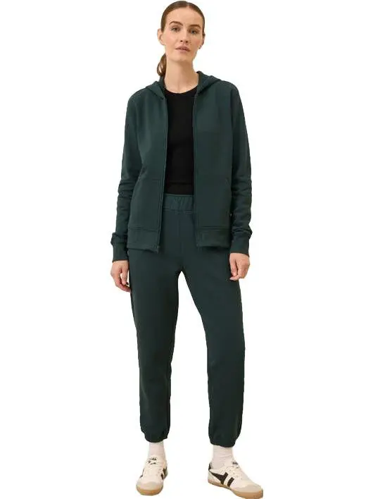 PACT Organic Brushed Fleece Sweatpants - Dark Spruce