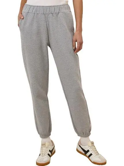 PACT Organic Brushed Fleece Sweatpants - Heather Grey