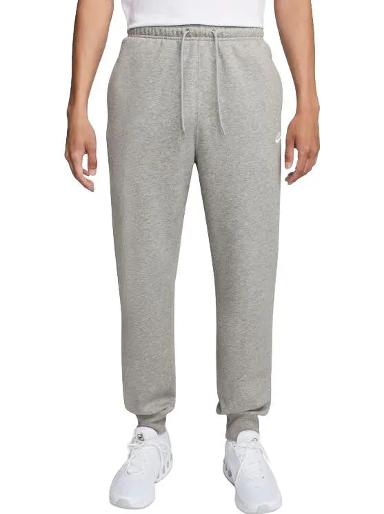 Nike Club Fleece Joggers - Dark Grey Heather/ Light Grey