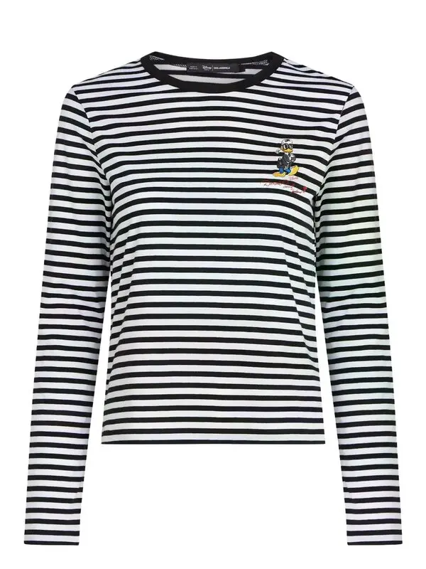 Karl Lagerfeld X Disney Striped T-shirt - White