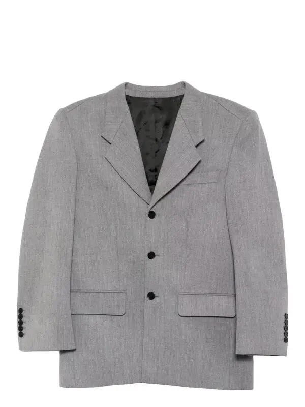 ALAINPAUL Single-breasted Blazer - Grey