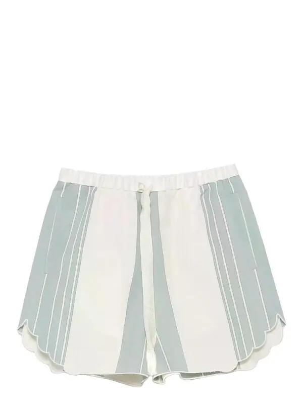 FORTE_FORTE Striped Bermuda Shorts - Blue