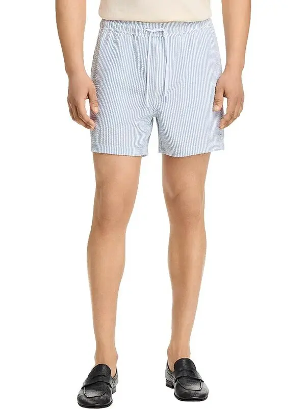 Rails La Brea Seersucker Shorts - Blue White Seersucker