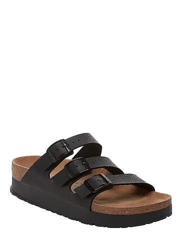 Pink Birkenstock Florida Platform Sandals - Black