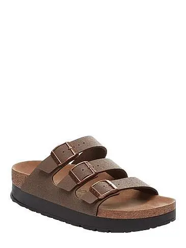 Pink Birkenstock Florida Platform Sandals - Brown