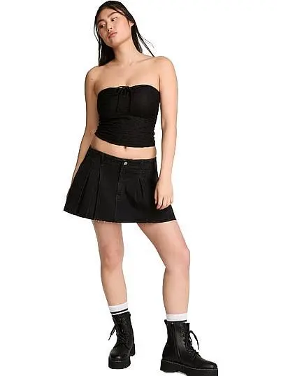 Pink Base Stretch™ Tube Top - Black