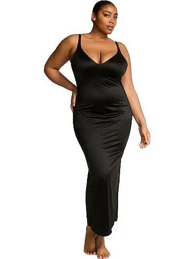 Victoria's Secret Sosleek™ Maxi Slip Dress - Black